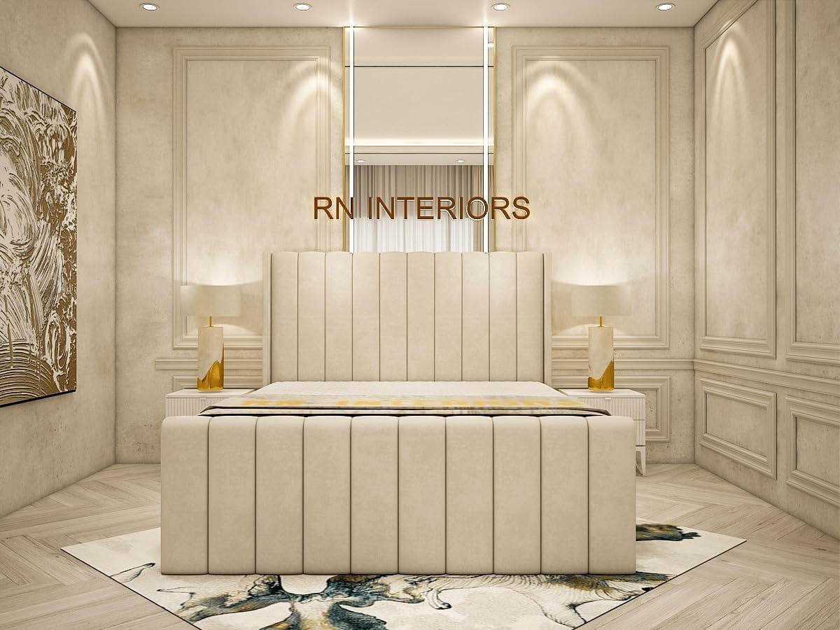 King Size Bed - Liner Single Bed Frame - rn interiors
